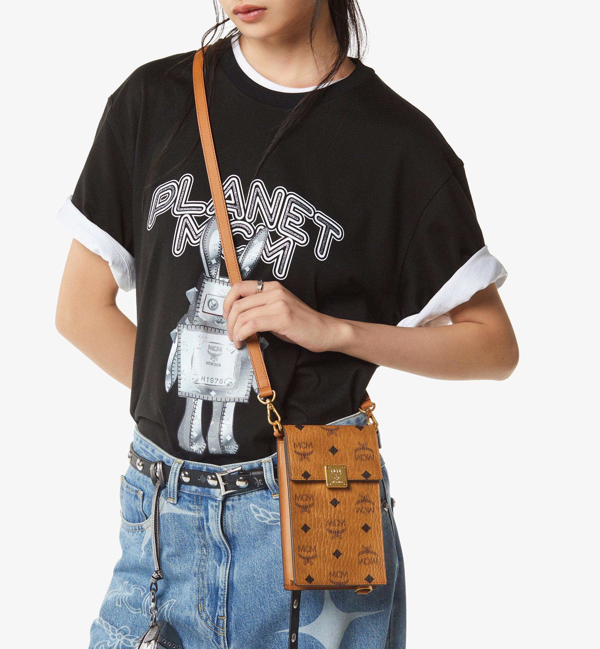 Small Aren Phone Wallet in Visetos Cognac | MCM ®AU