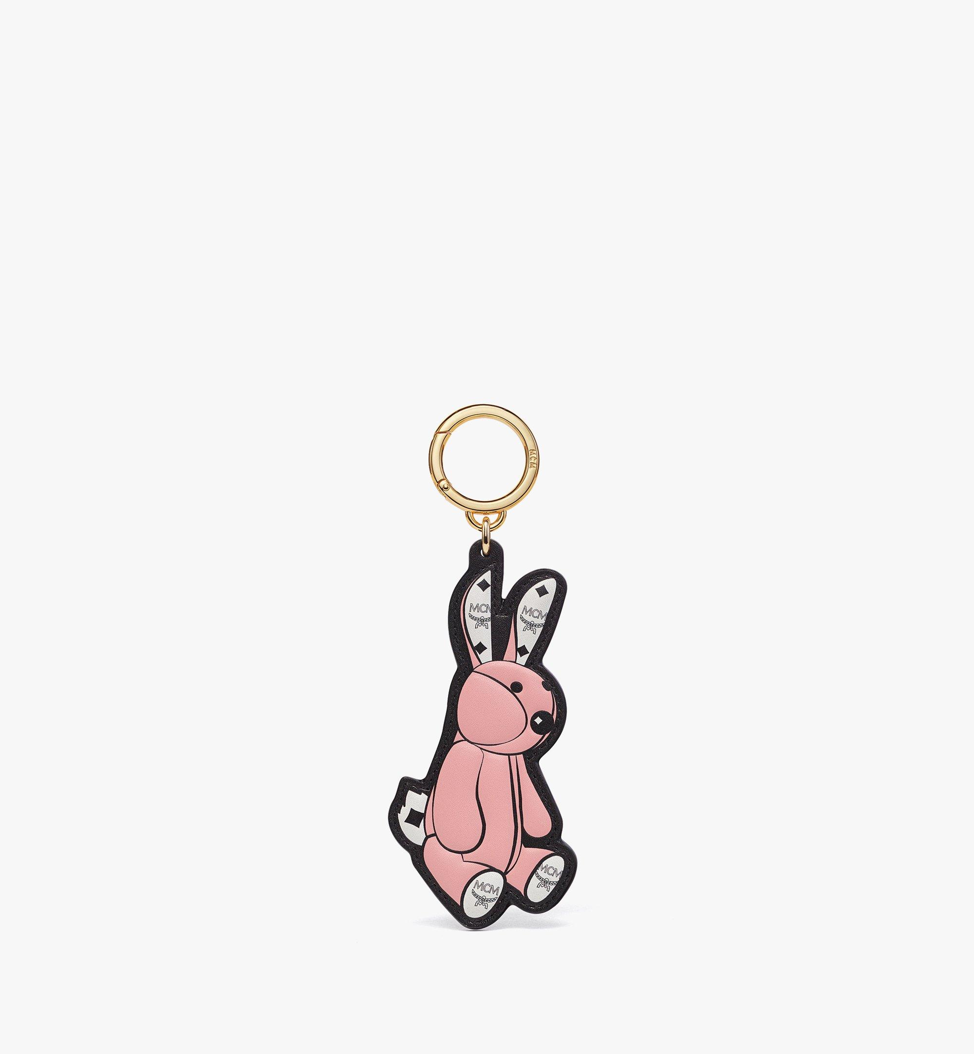 One Size Aren Rabbit 2D Charm in Visetos Pink | MCM ®DE