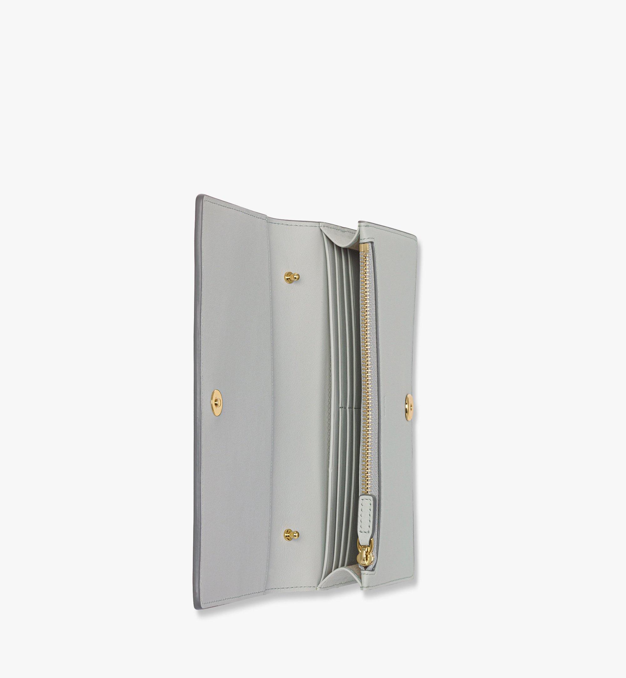 Large Diamond Chain Wallet in Calf Leather Grey | MCM ®AU