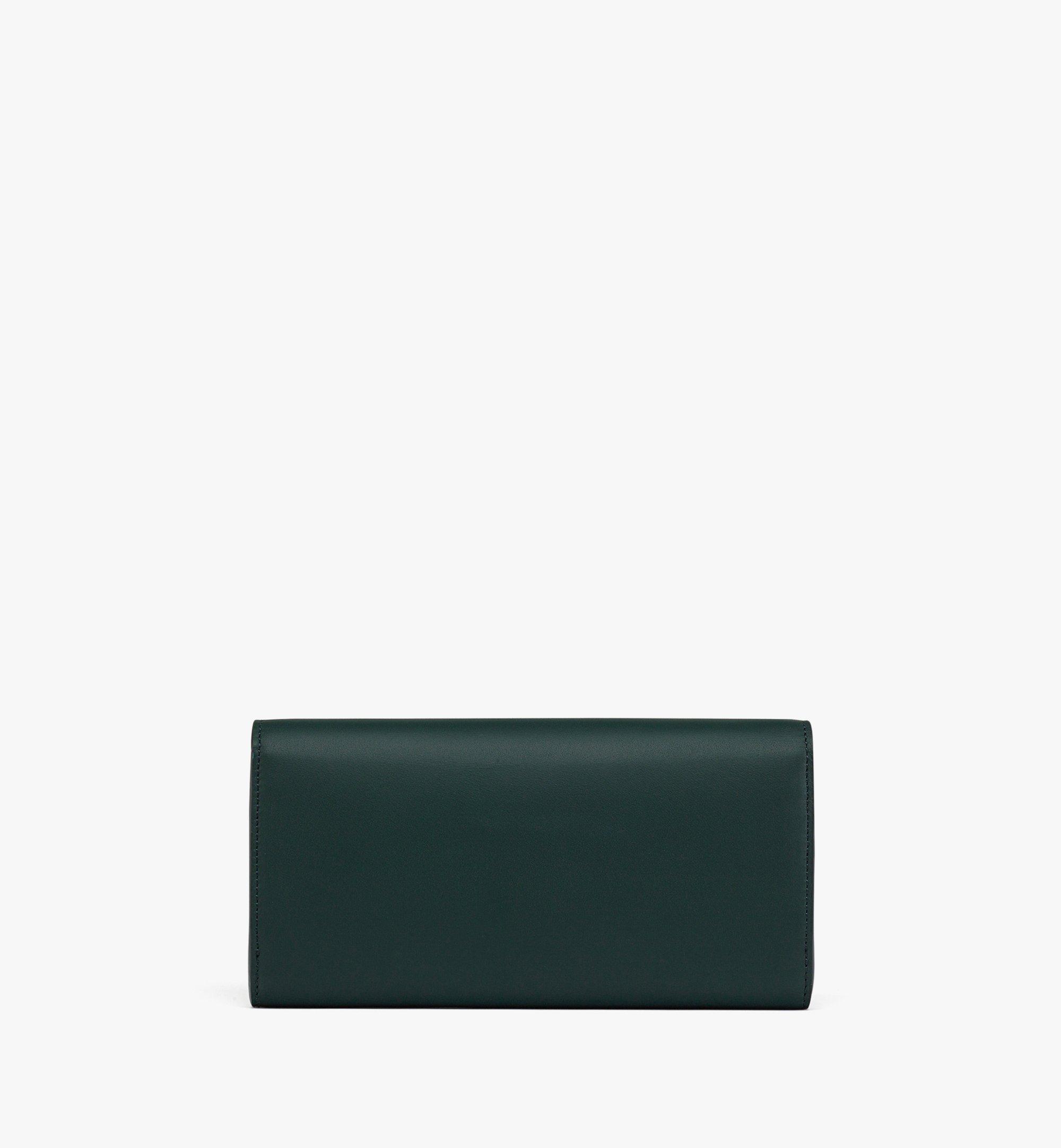 Large Himmel Chain Wallet in Spanish Calf Leather Green | MCM ®TW
