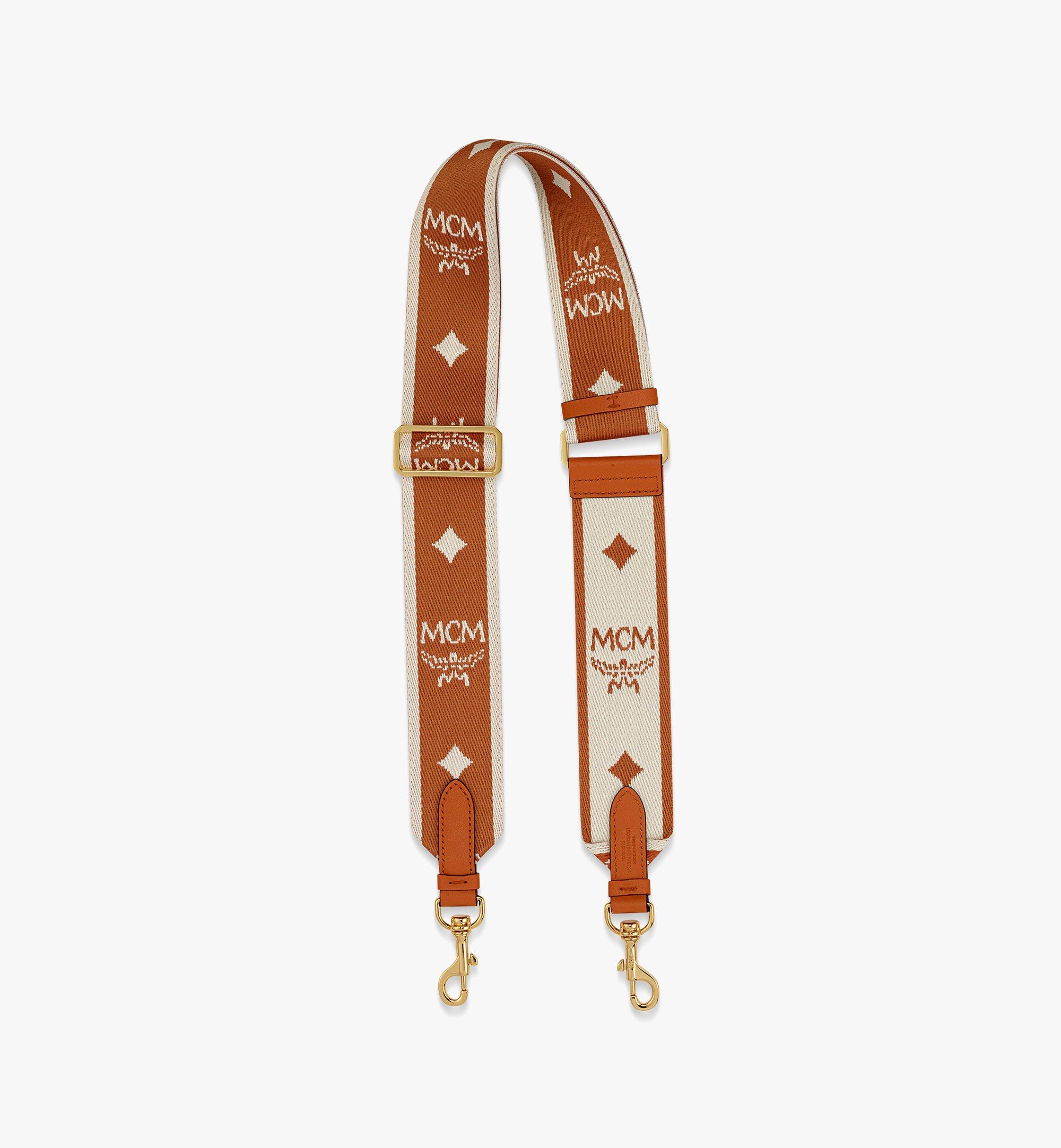 One Size Shoulder Strap in Monogram Webbing Cognac | MCM ®MY