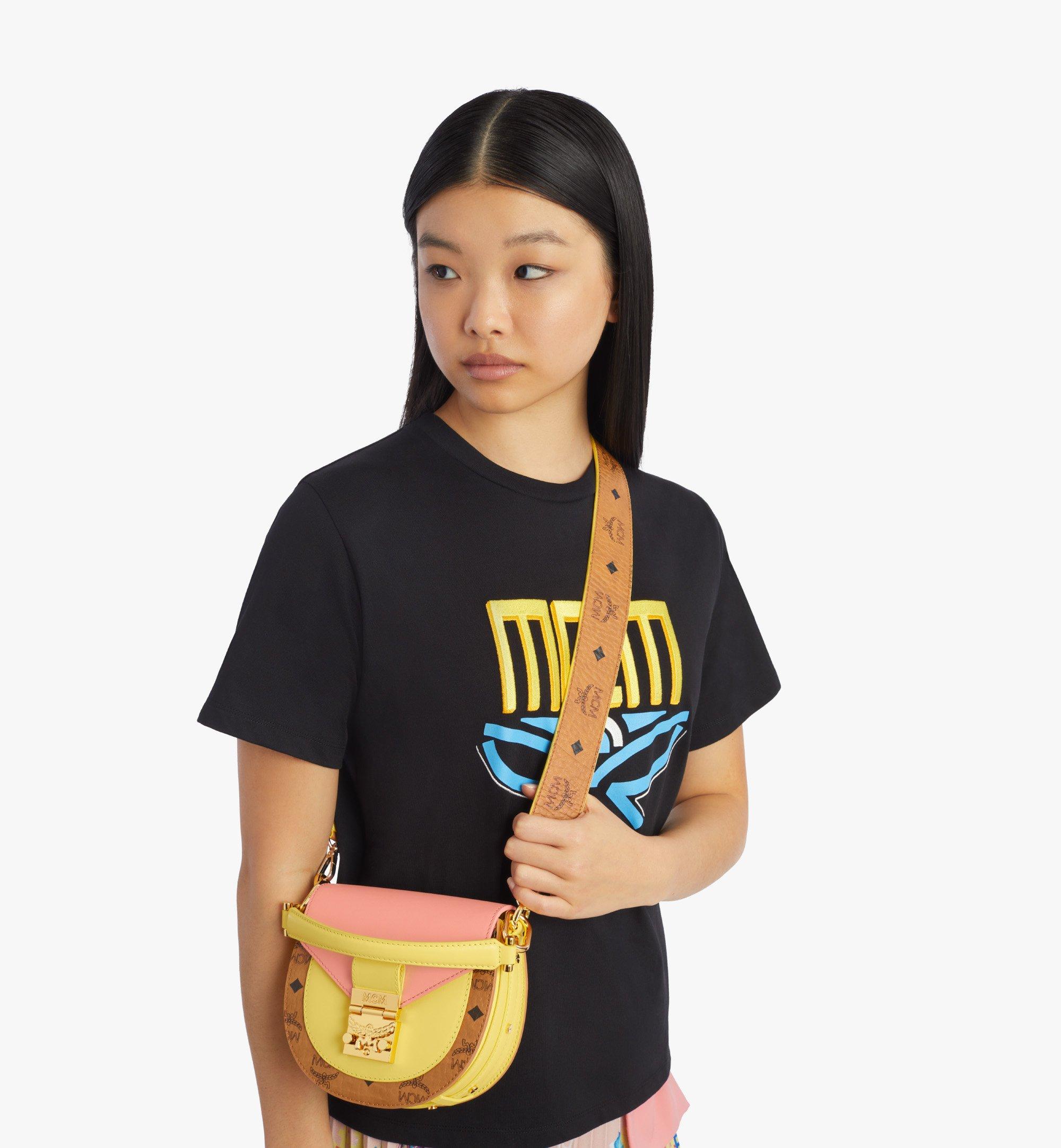 One Size Shoulder Strap in Visetos Leather Mix Yellow | MCM ®AU