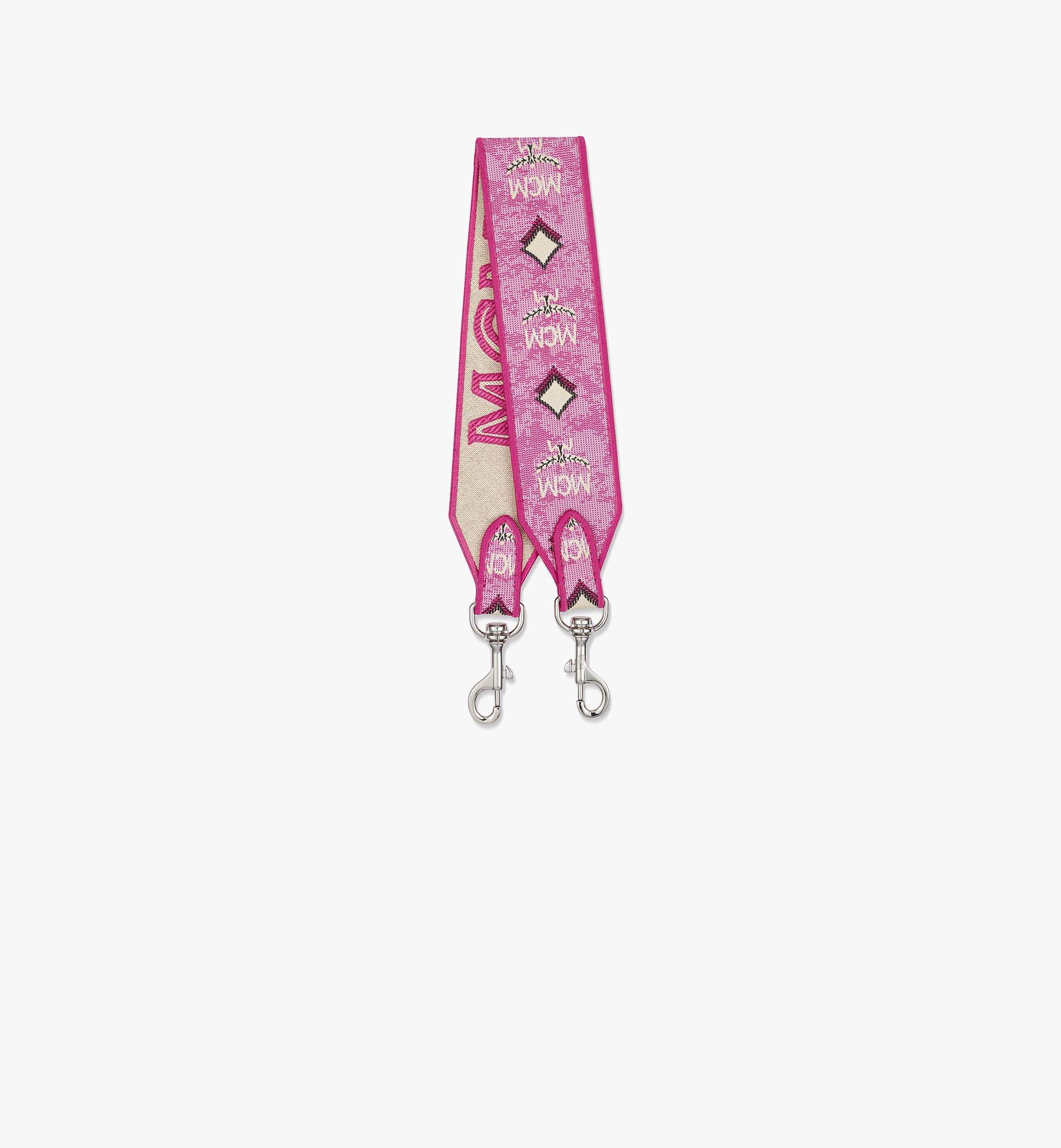 Short Aren Shoulder Strap in Vintage Monogram Jacquard Pink | MCM ®US