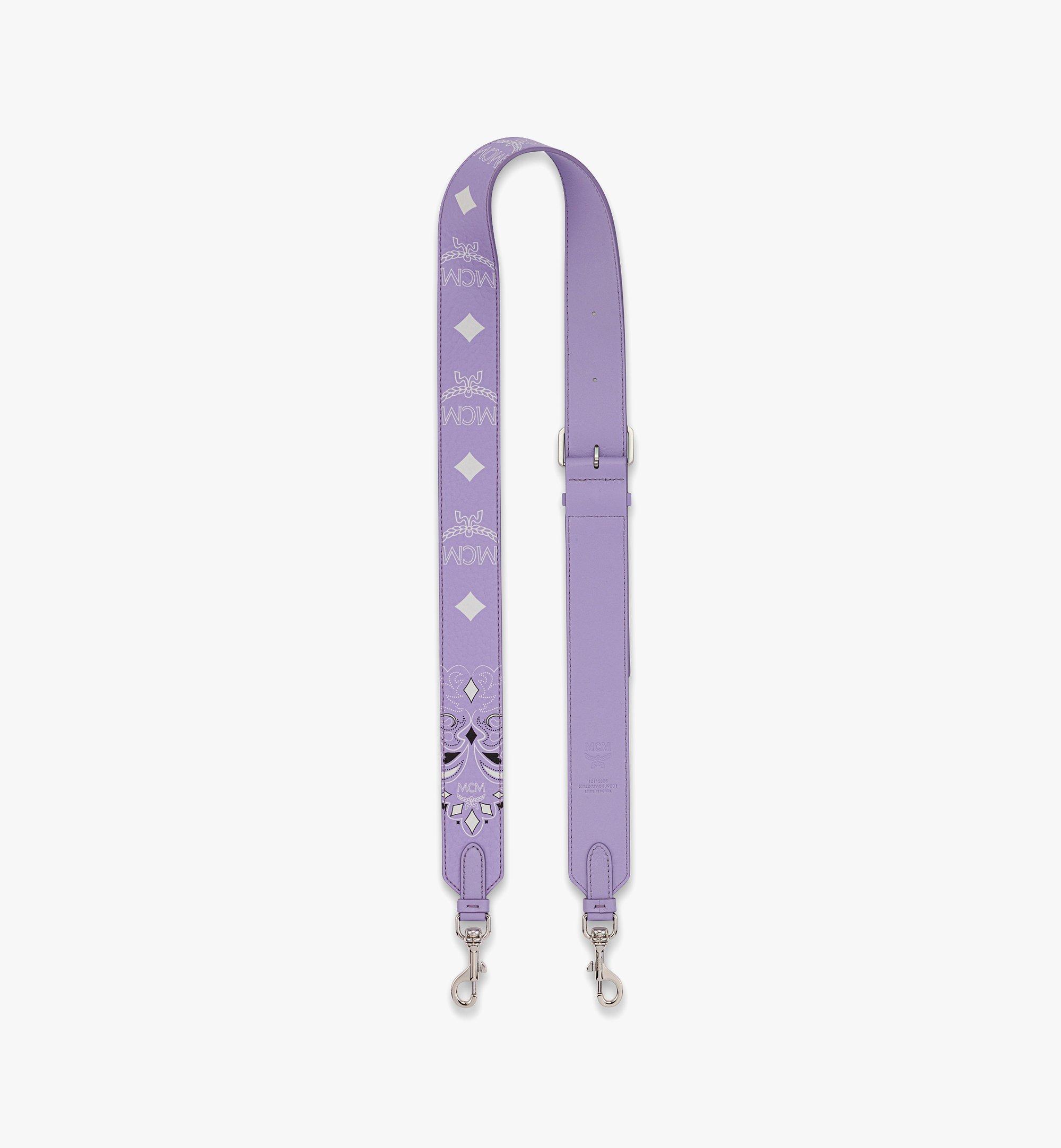 One Size Aren Shoulder Strap in Bandana Visetos Purple | MCM ®US