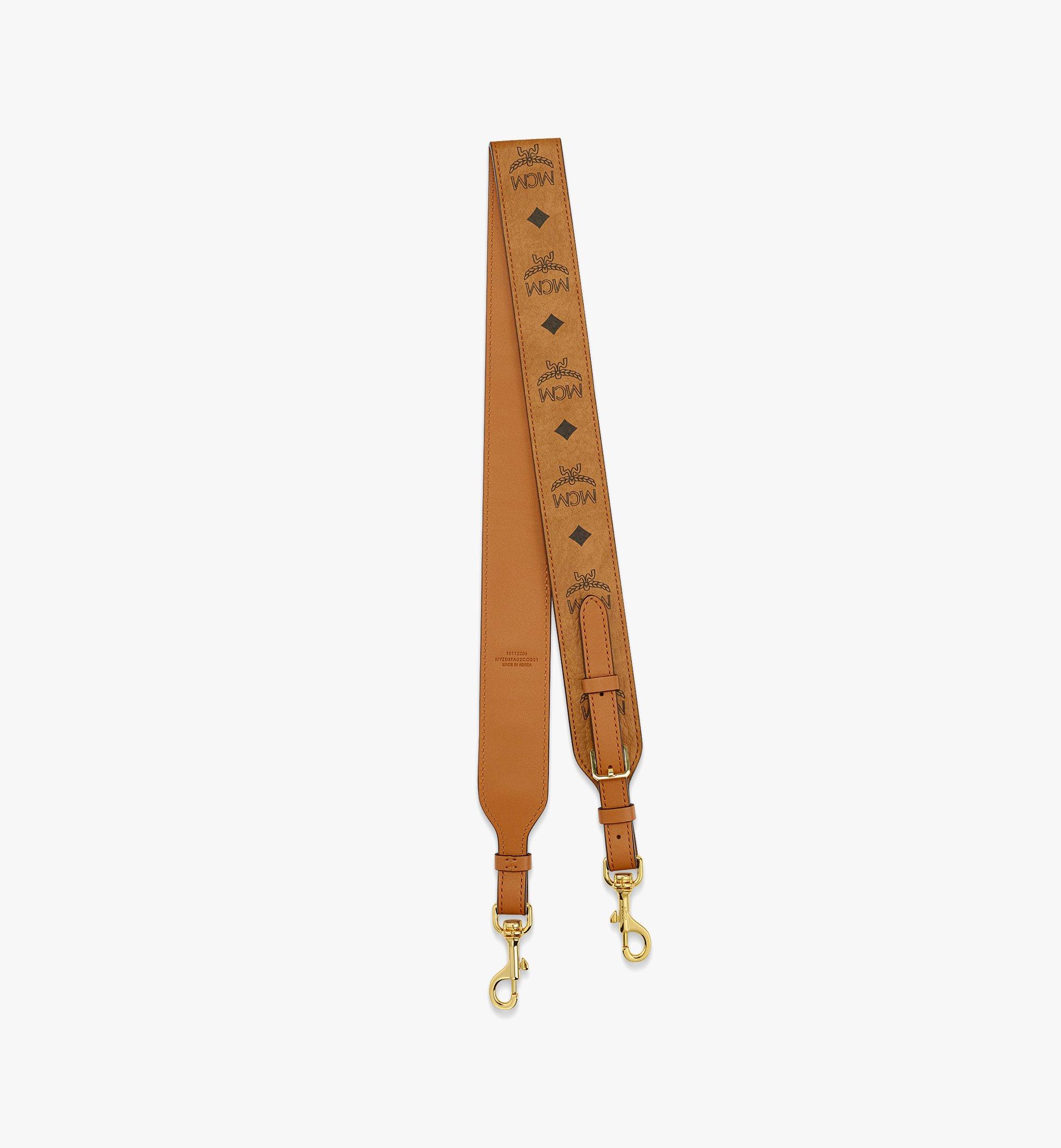 One Size Aren Shoulder Strap in Visetos Cognac | MCM ®CZ